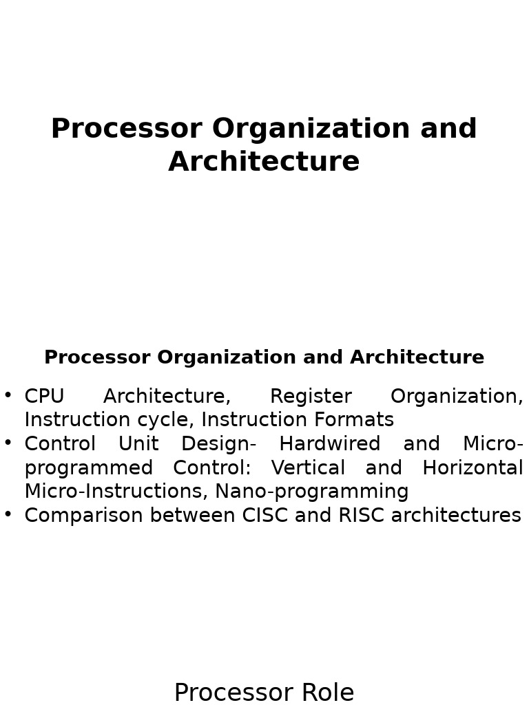 Mujib 2 Module 2 Processor Organization and Architecture | PDF