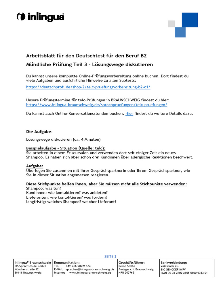 DTB B2 Muendlich Teil 3 | PDF