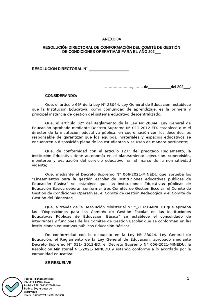 Modelos RD | PDF | Regulación | Escuelas