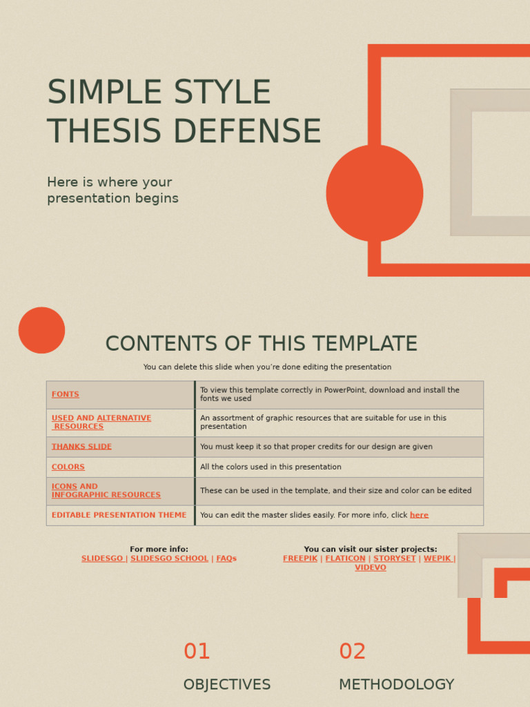 Simple Style Thesis Defense - by Slidesgo | PDF