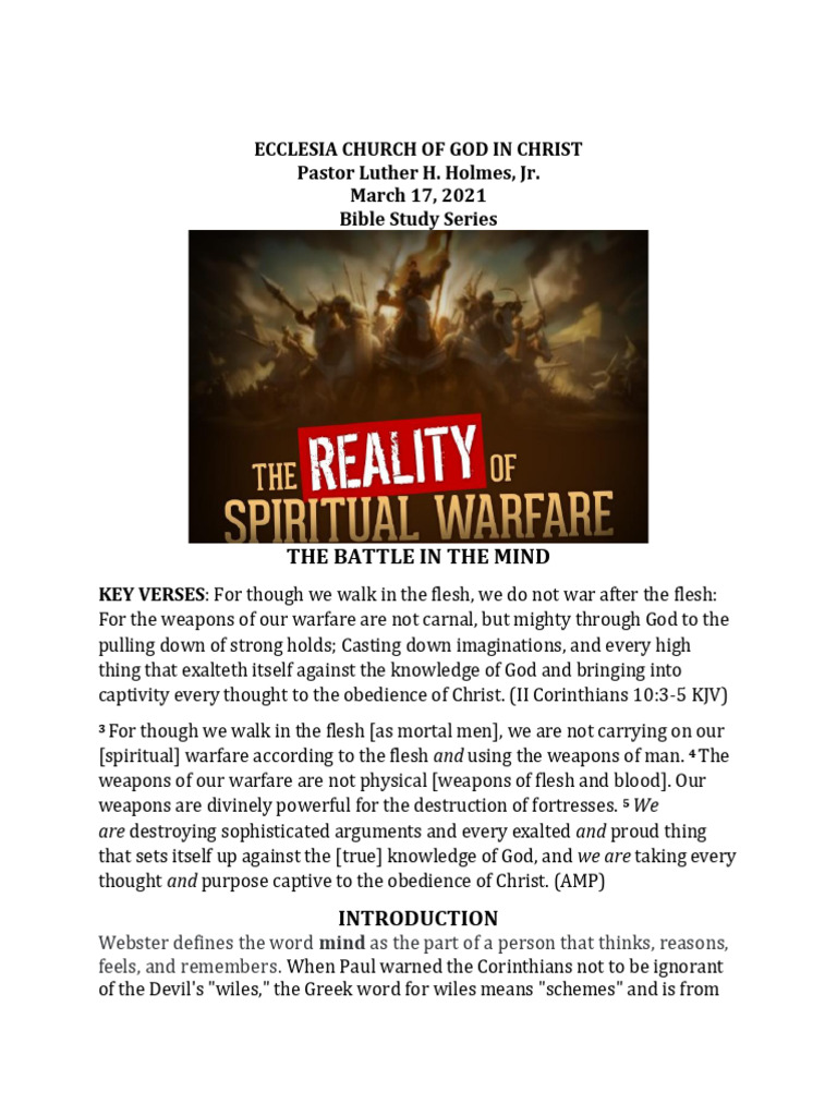 The Battle in The Mind | PDF