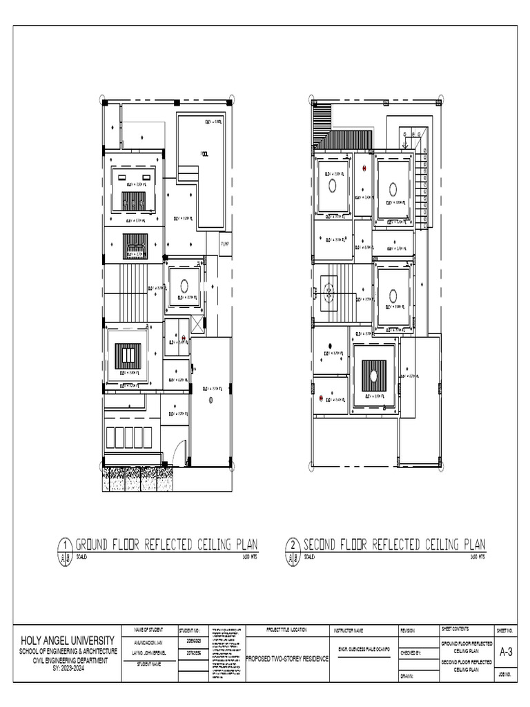 G3_ANUNCIACION & LAYNO_A3-RFLECTED CEILING PLAN | PDF
