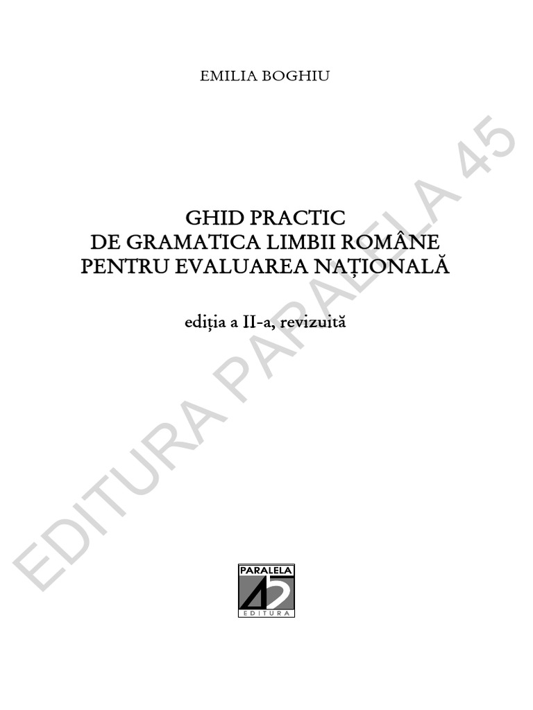 Pages From Emilia Boghiu Ghid Practic Gramatica - 2016 - 2374 48984 | PDF