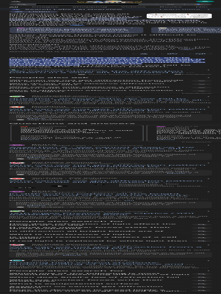 Why Do We Fail To Observe The Diffraction From A | PDF
