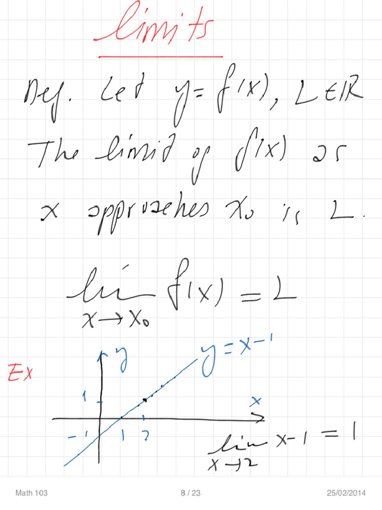 Math 103 (2) Limits | PDF
