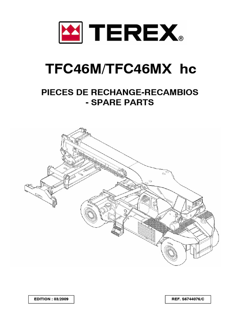 Terex Tfc46m e Tfc46mx - Peças | PDF
