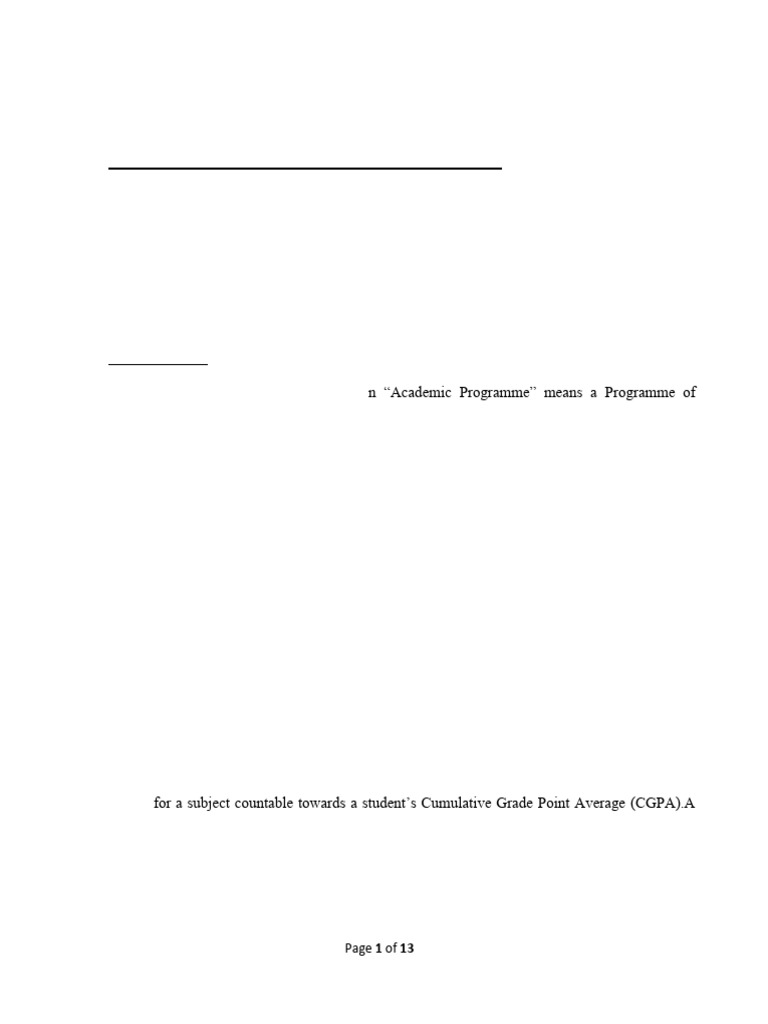 Semester Rules MPhil | PDF