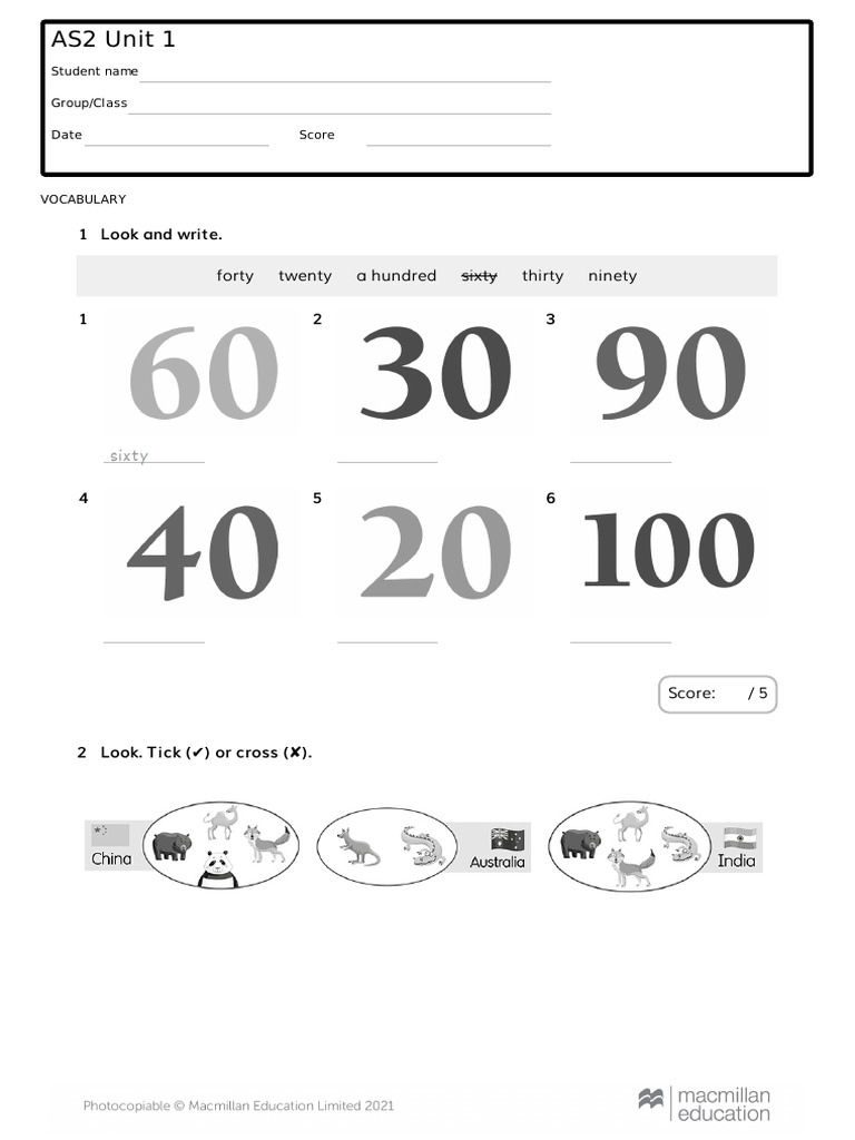 As2 U1 Main Test Pdf