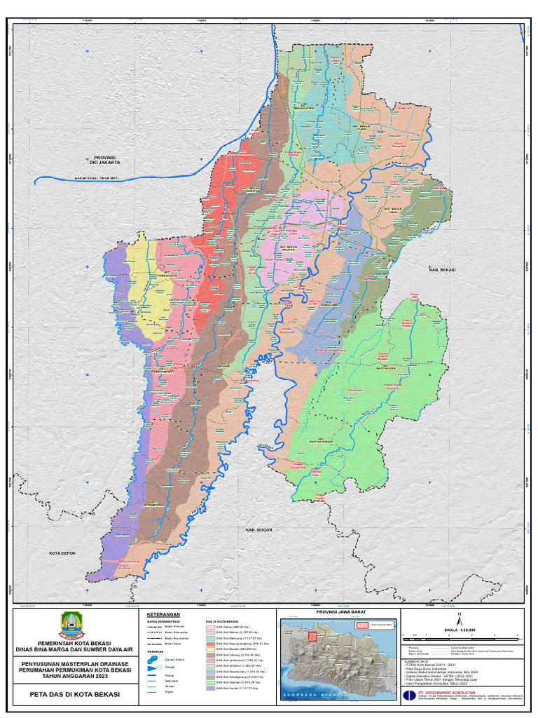 00 - Peta DAS Di Kota Bekasi - A0 | PDF