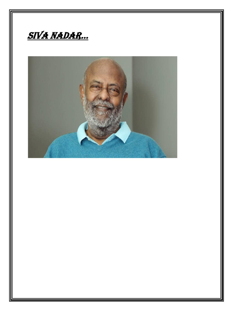 Siva Nadar | PDF