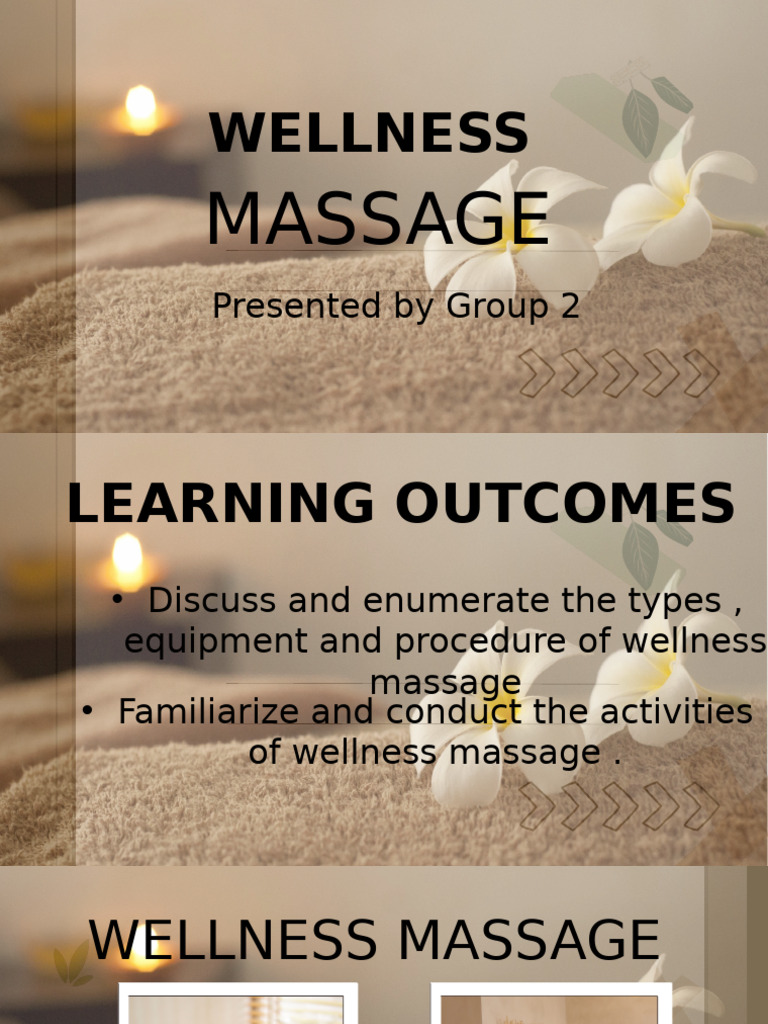 Wellness Massage - EPP 2 1 | PDF