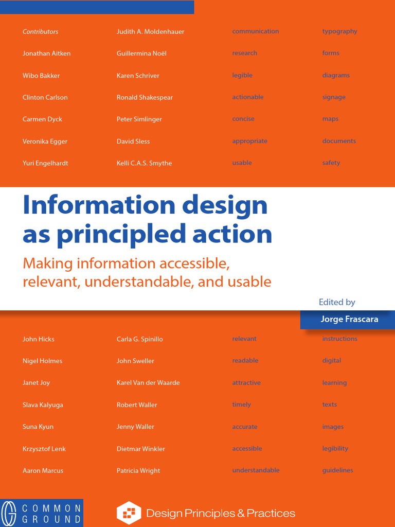 Information Design As Principled Action Intro | PDF