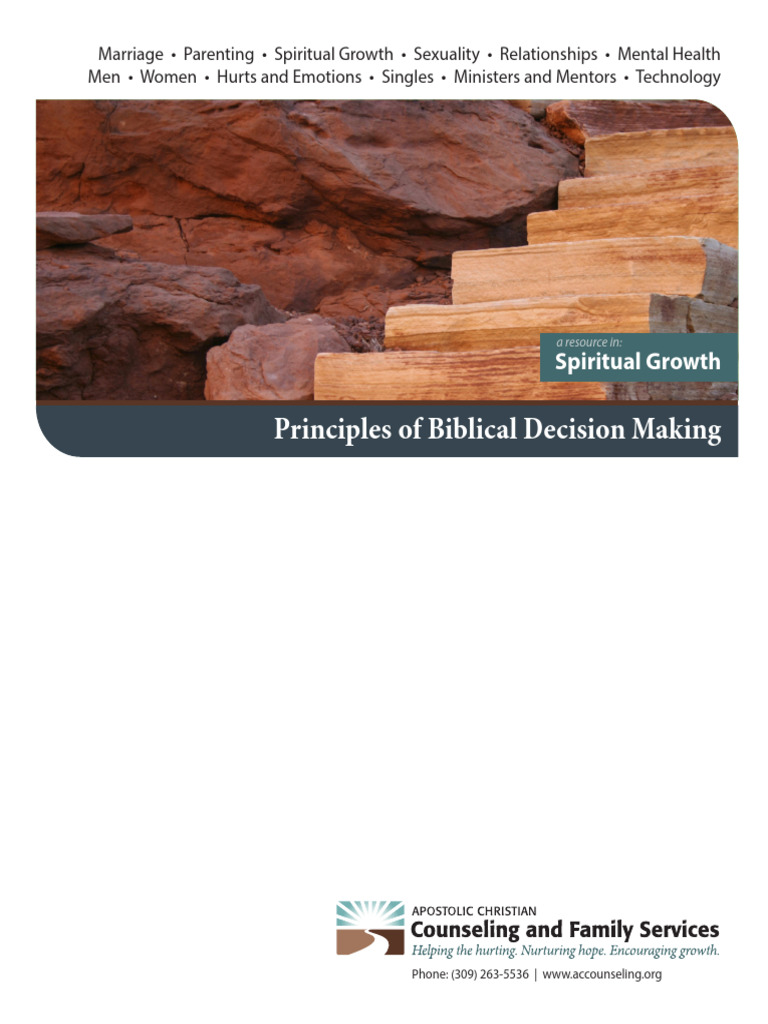 Biblical Principles for Decision Making | PDF | Wisdom | Faith