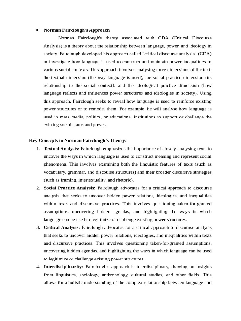 CDA Norman Fairclough | PDF
