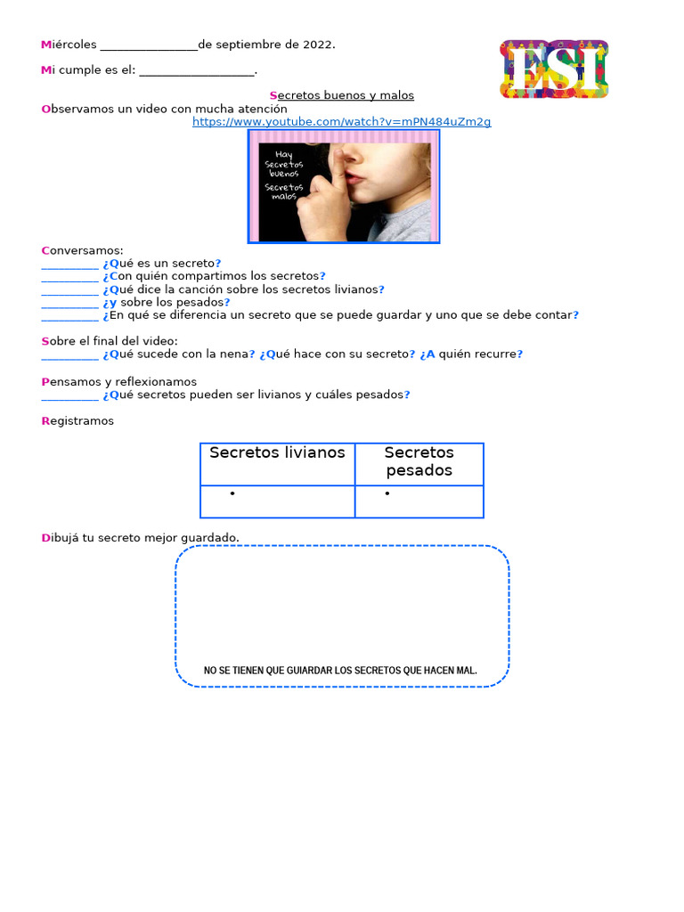 CLASES DE ESI. 2°. | PDF