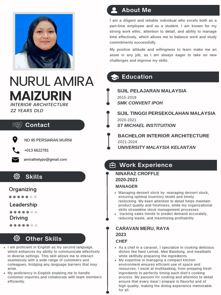 Professional Modern CV Resume | PDF