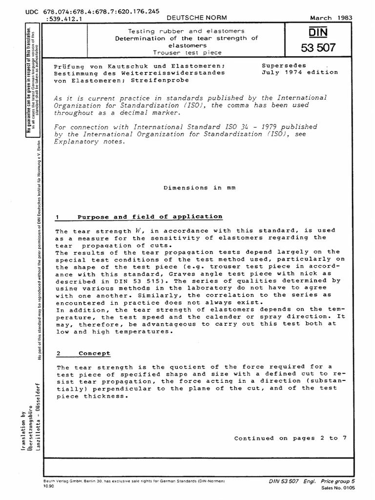 DIN 53507-1983-En | PDF