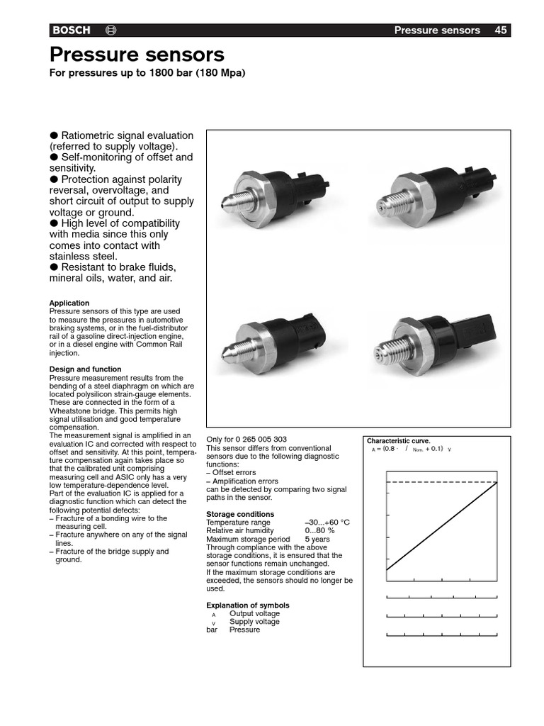 Sensors Highpressure | PDF