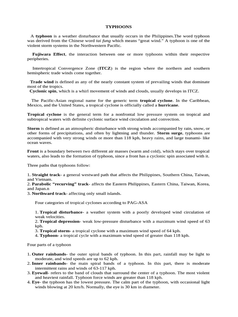 TYPHOONS | PDF