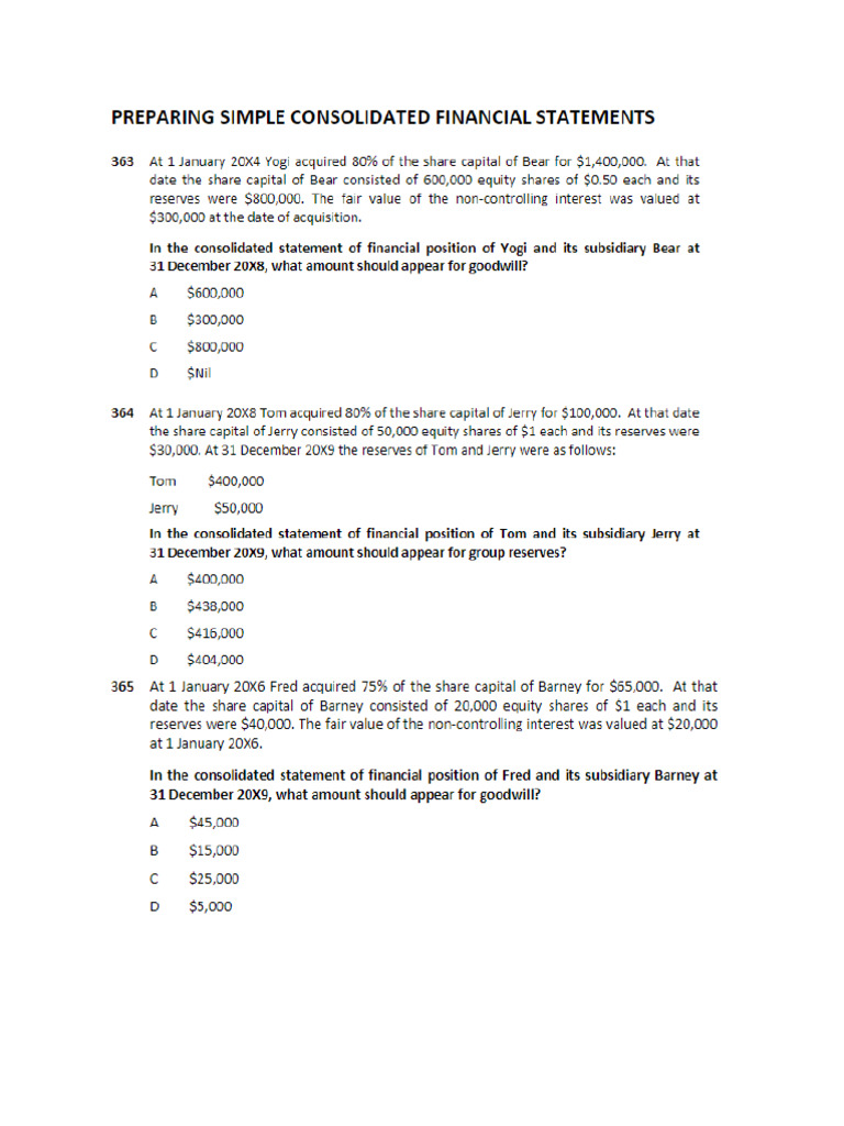 Consolidation Practice | PDF