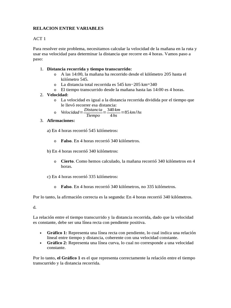 RELACION ENTRE VARIABLES | PDF