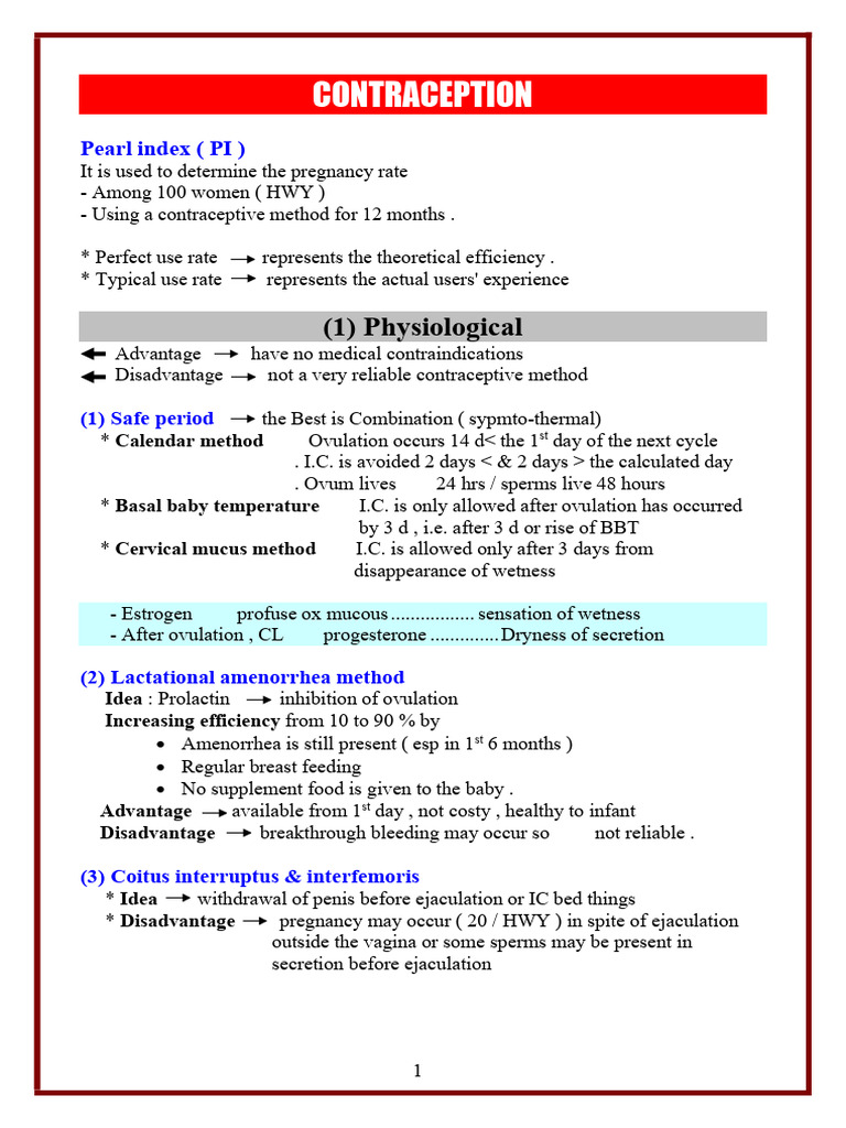 CONTRACEPTION | PDF