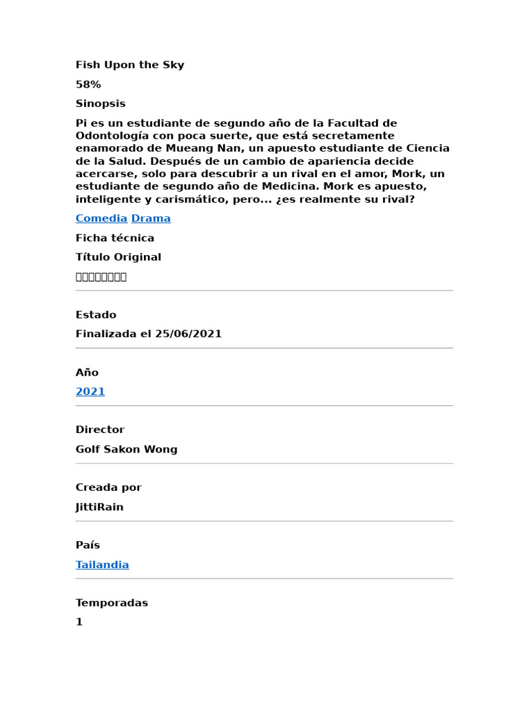 Fish Upon the Sky | PDF