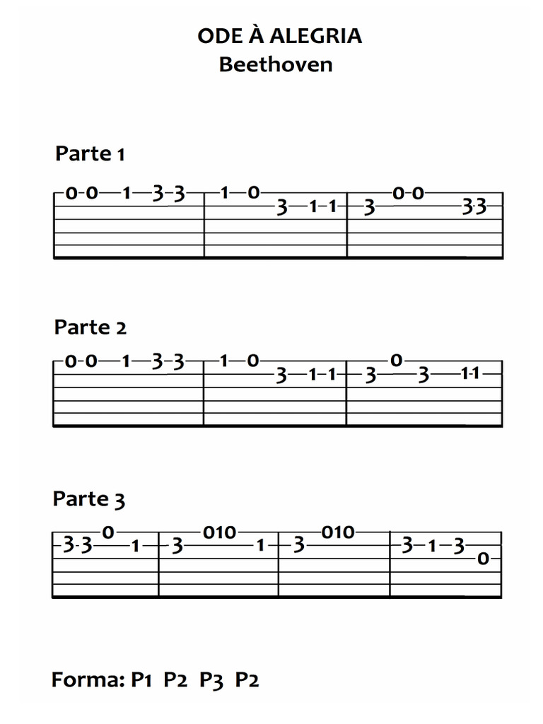 Ode Á Alegria - Original | PDF