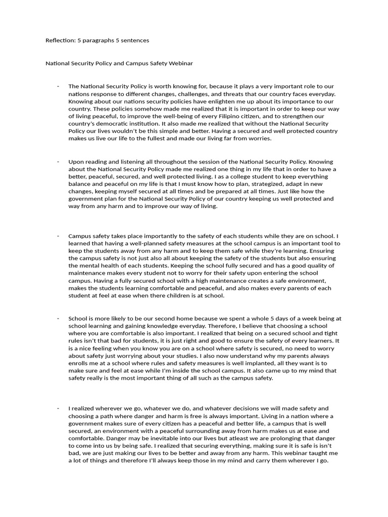 NSTP Reflection | PDF