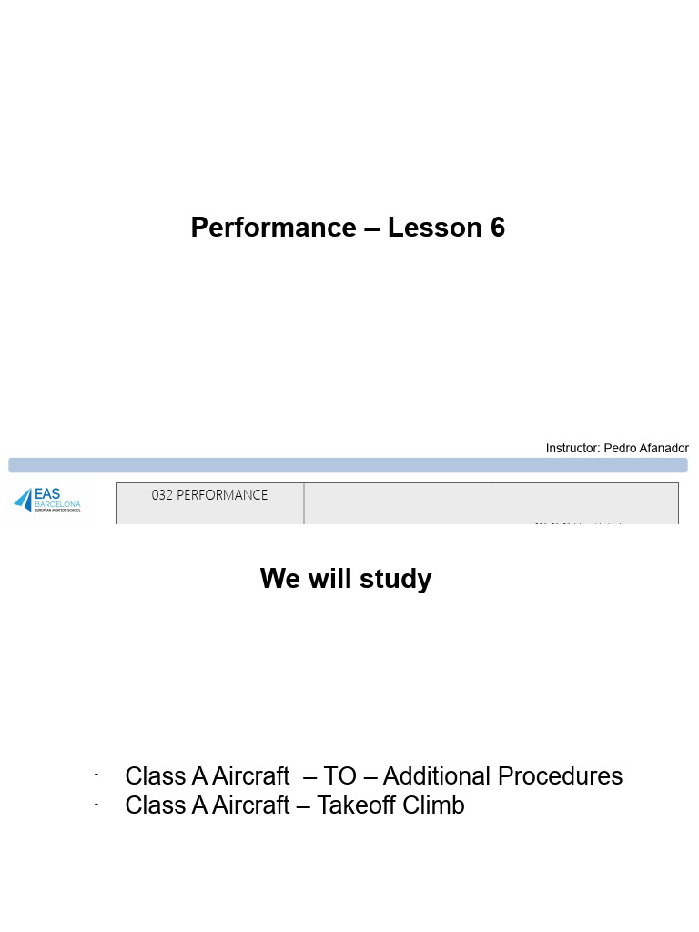 Performance - Lesson 6 | PDF