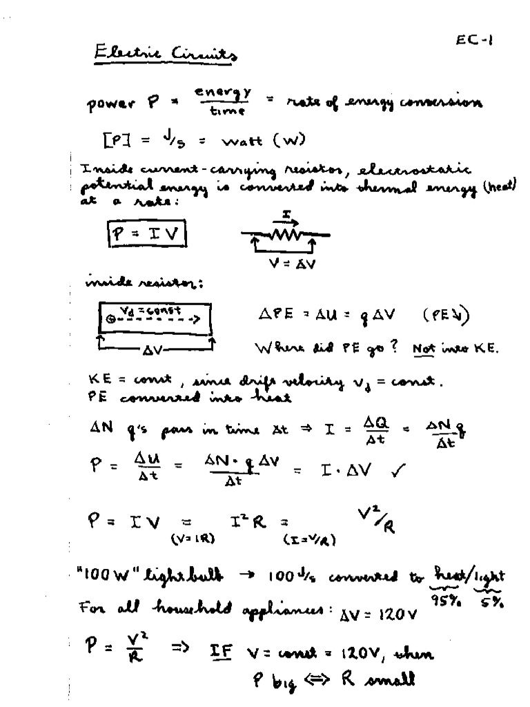 Knight, Ch.31 Electric Circuits | PDF