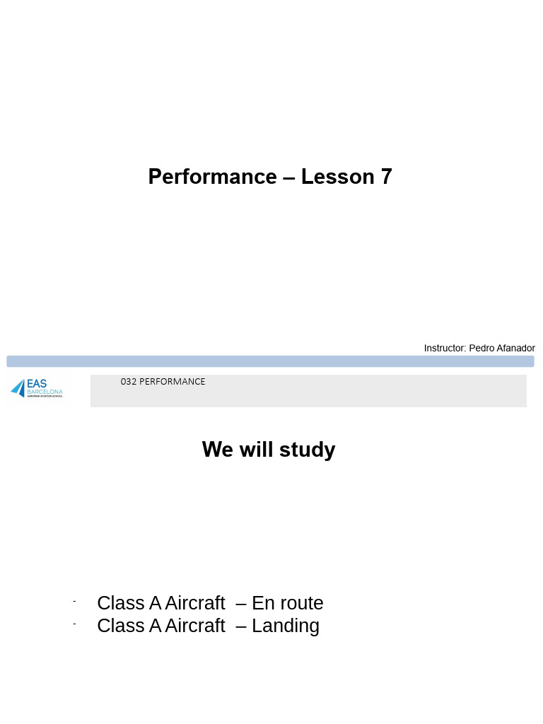 Performance - Lesson 7 | PDF