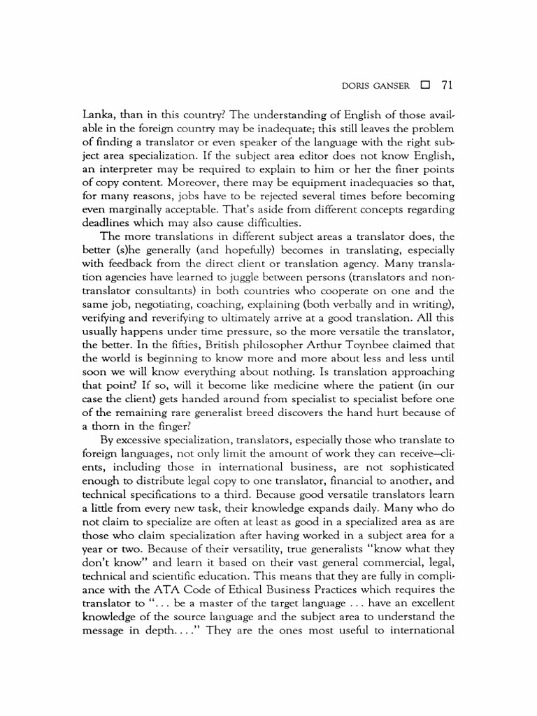 Professional Ethics For Court and Community Interpreters PDF | PDF