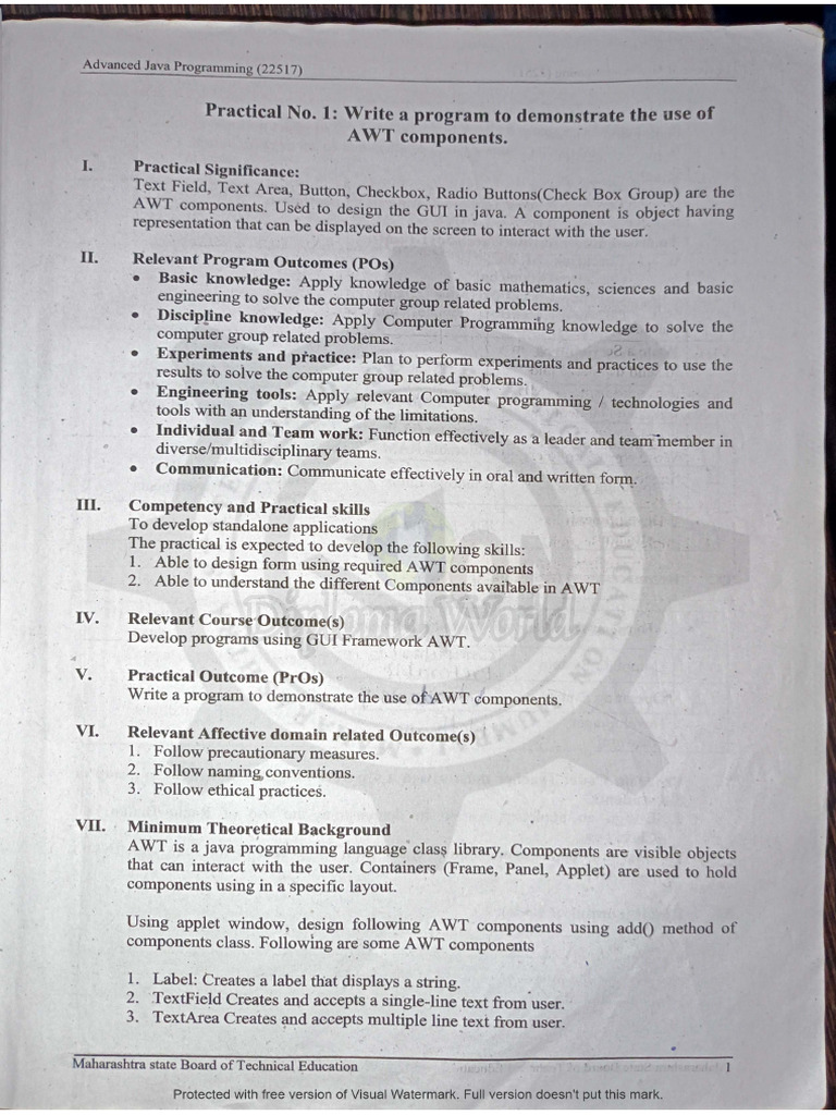 AJP Solved Manual 1 | PDF