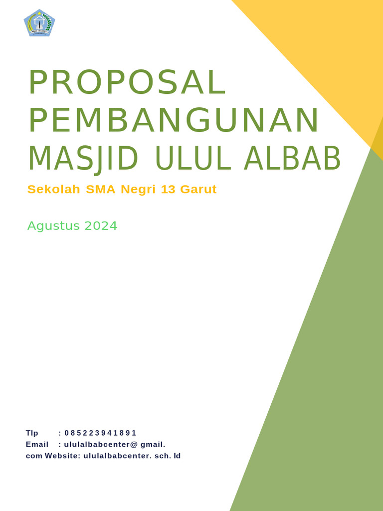 Proposal Pembangunan Mesjid | PDF