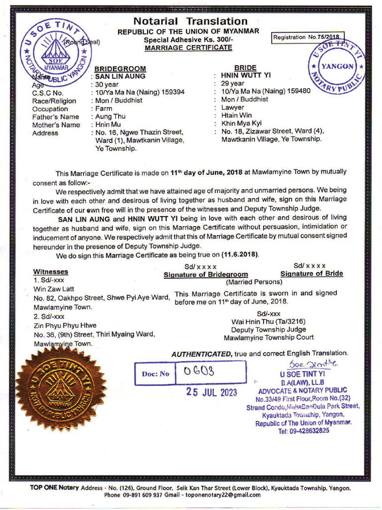 San Lin Aung, MC | PDF