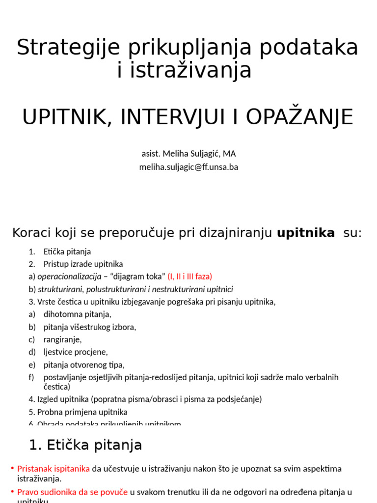 Mjerni Instrument - UPITNIK - Dopuna-1 | PDF