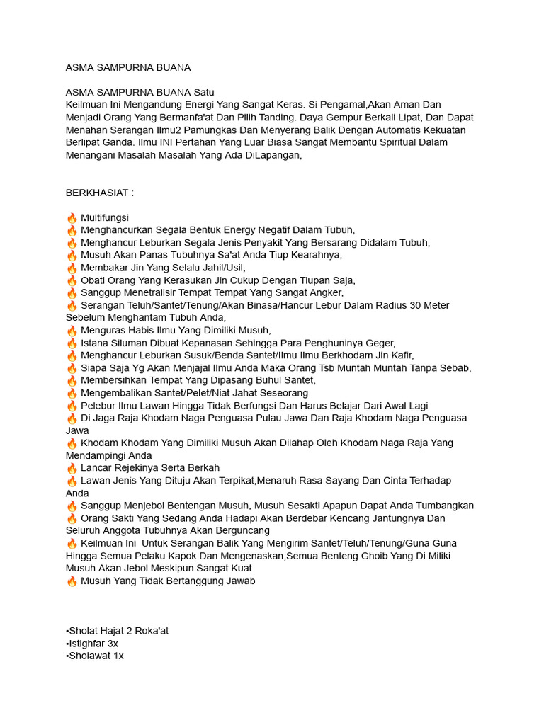 ? Asma Sampurna Buana | PDF
