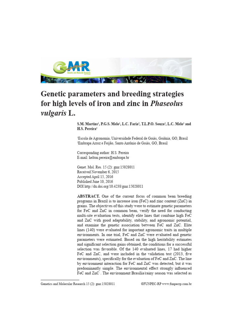 Genetic Parameters And Breeding Strategies Pdf