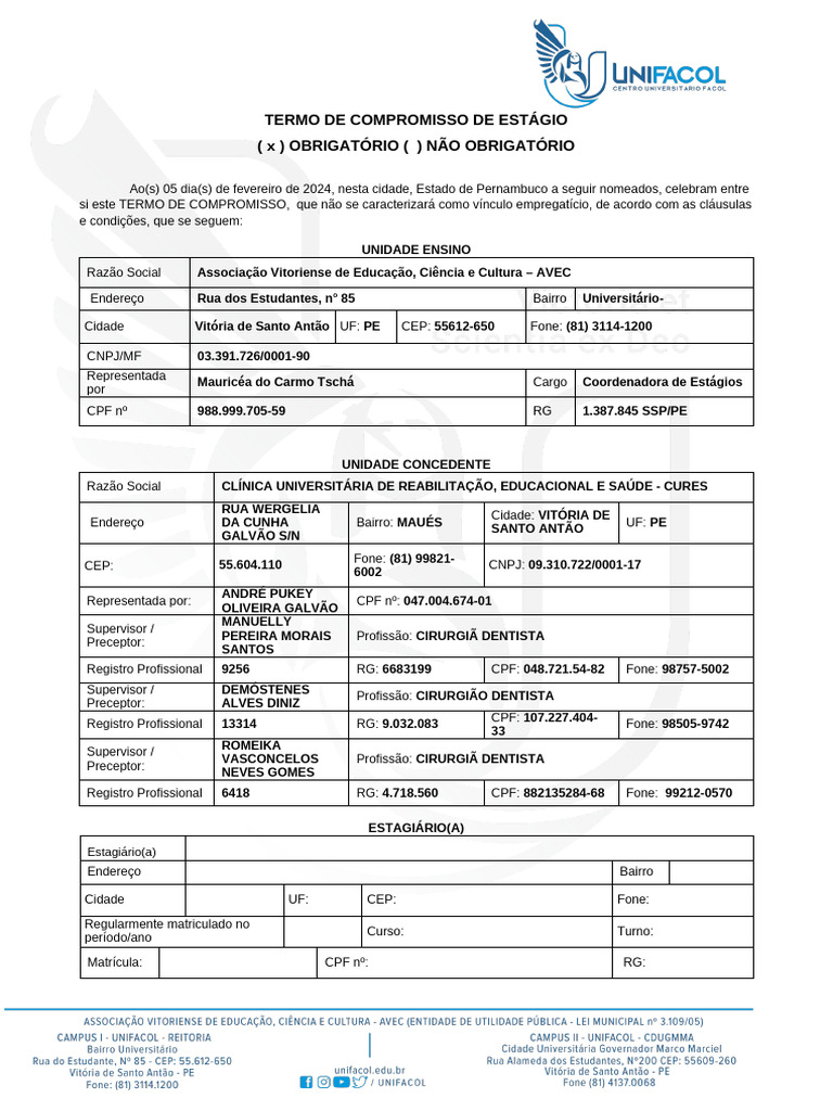 TERMO Urgência I FINAL | PDF