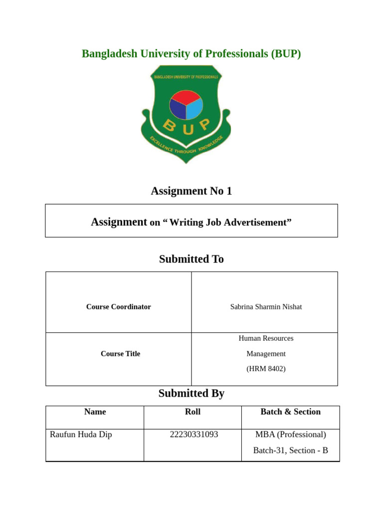 Assignment 1 | PDF