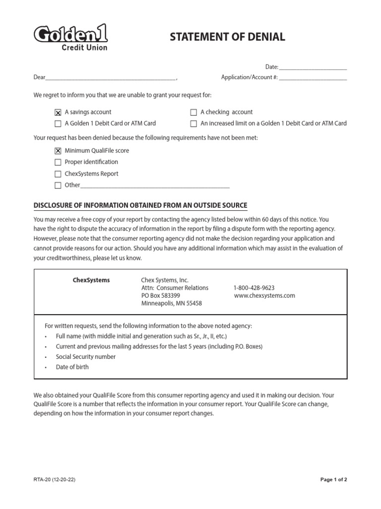 Statement of Denial For Applicant 1 (RTA-20) | PDF
