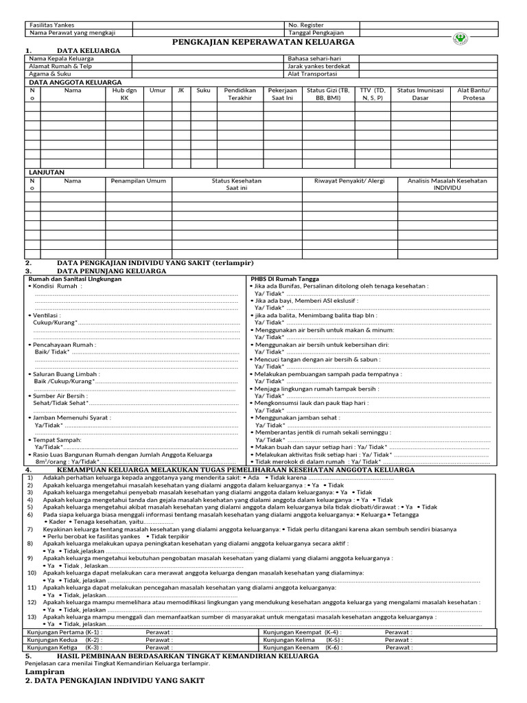 Form Askep Keluarga | PDF