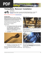 Fan Belt Adjustment and Installation Guide | PDF | Belt (Mechanical ...