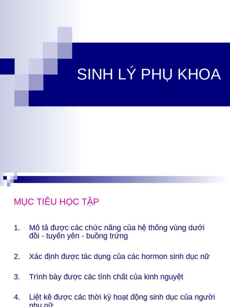 Sinh Ly Chu Ky Kinh Nguyet | PDF