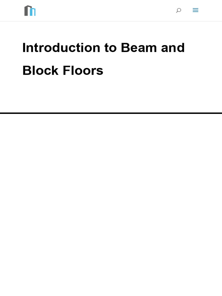Introduction To Beam and Block Floors | PDF | Building Insulation ...