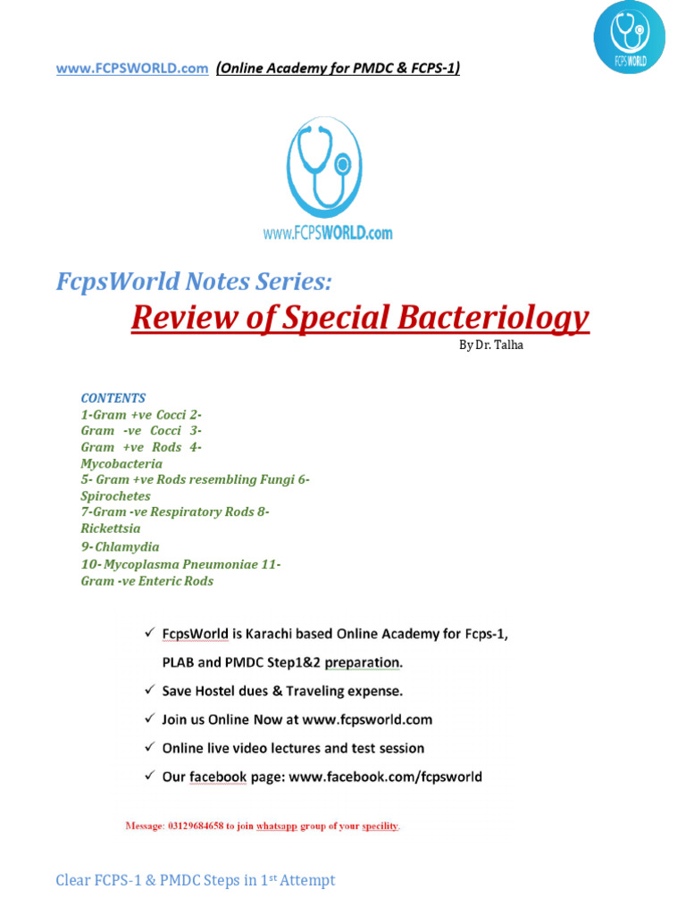 Bacteriology Review | PDF