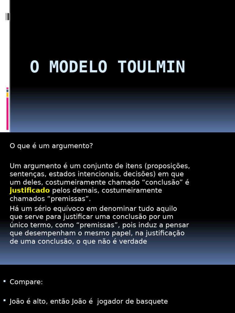 Modelo Toulmin 2024-1 | PDF