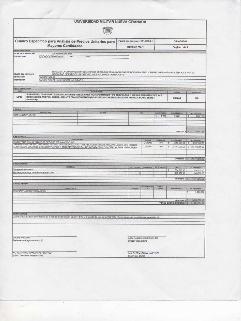 Anexo AULAS II-008-17 APUs Electricos | PDF