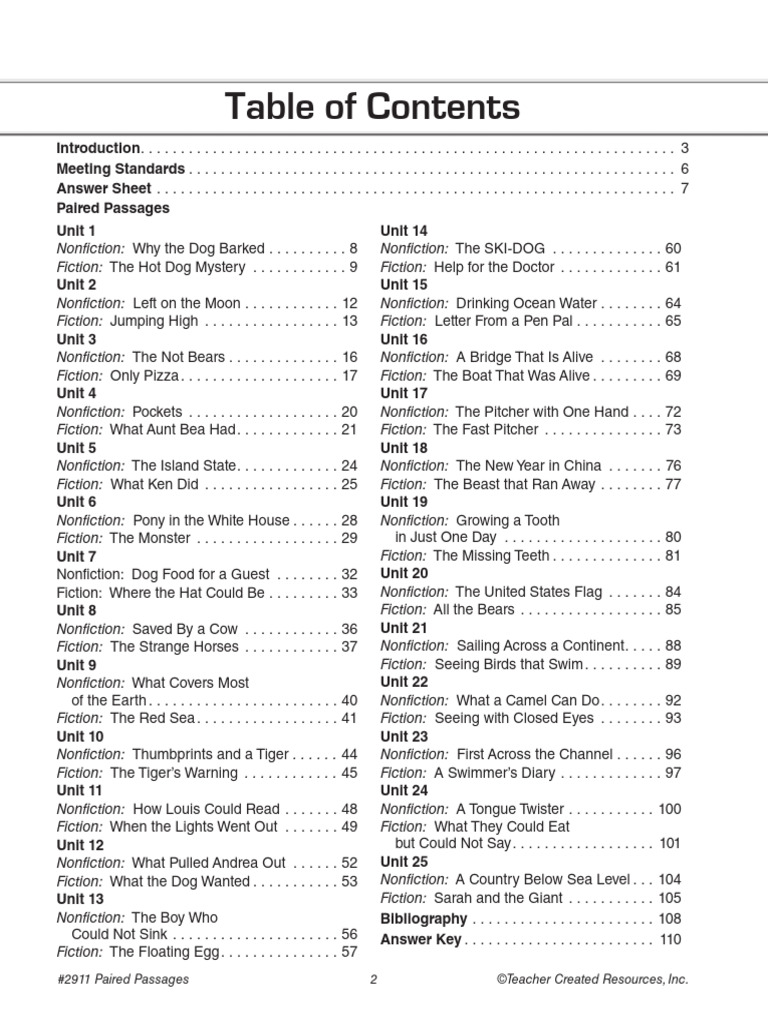 #2911 Paired Passages 2 ©teacher Created Resources, Inc | PDF